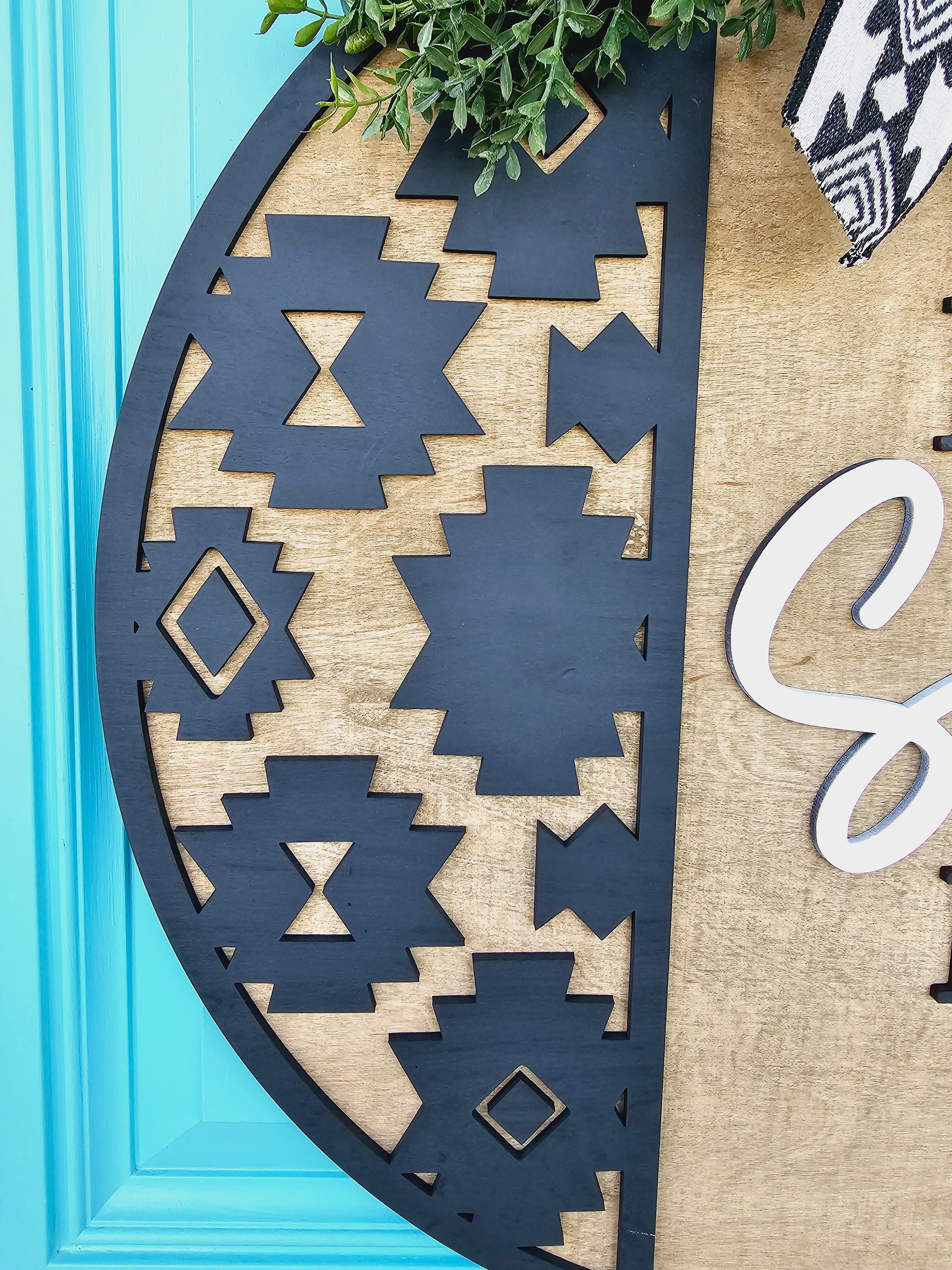 Home Sweet Home Aztec Door Hanger | Everyday All Year Door Hanger ...