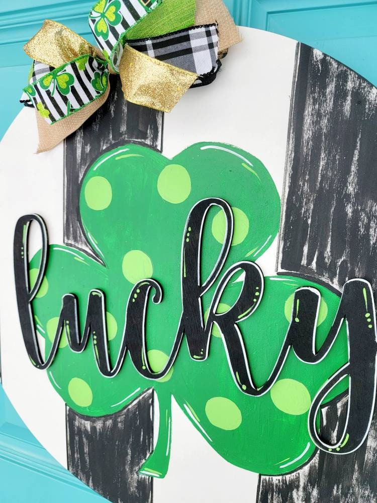 Lucky Door Hanger | St. Patrick's Day Door Hanger | St. Patty's Day ...