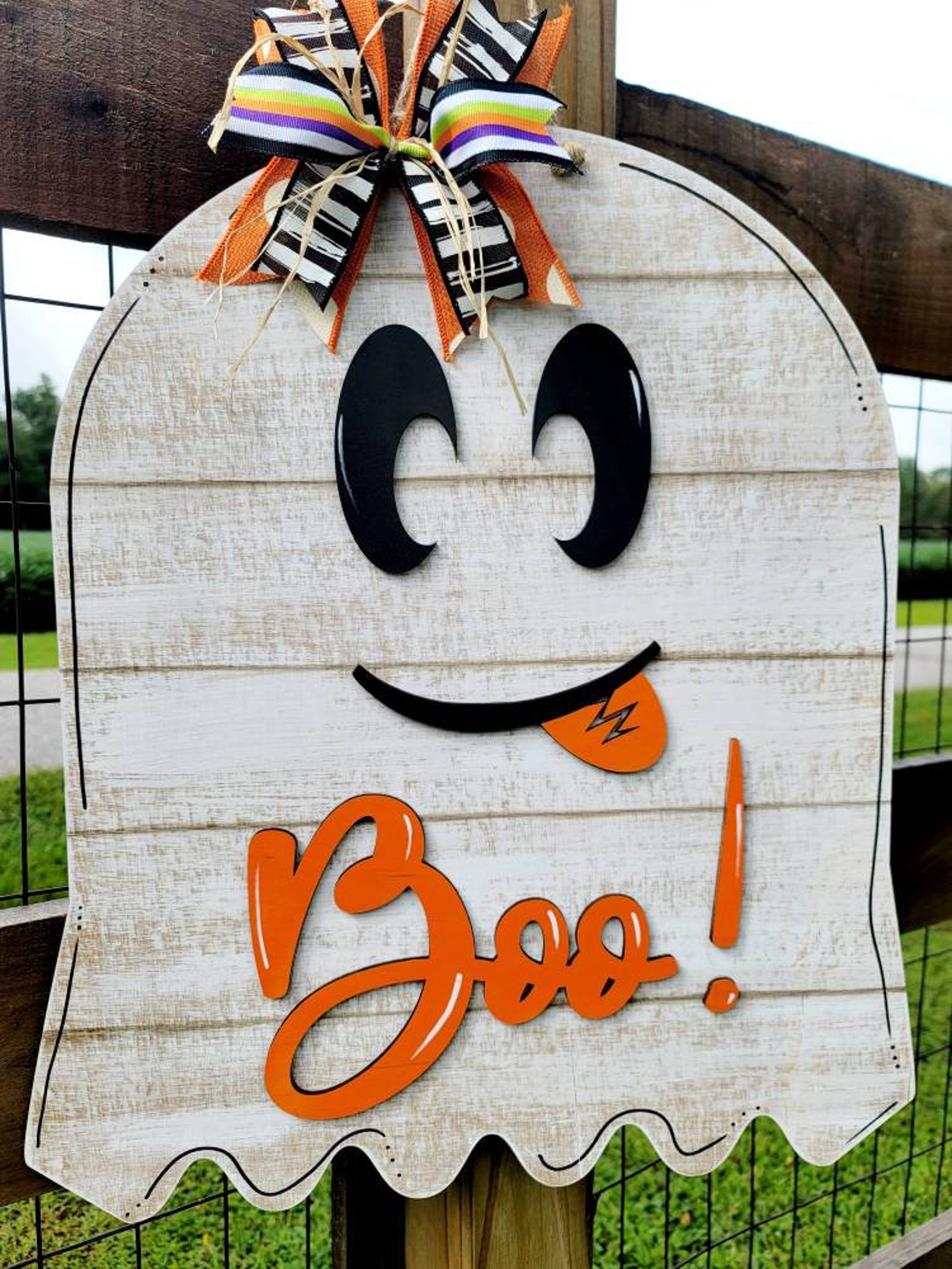 Ghost Door Hanger | Boo Door Hanger | Halloween Decor | Halloween Porch ...