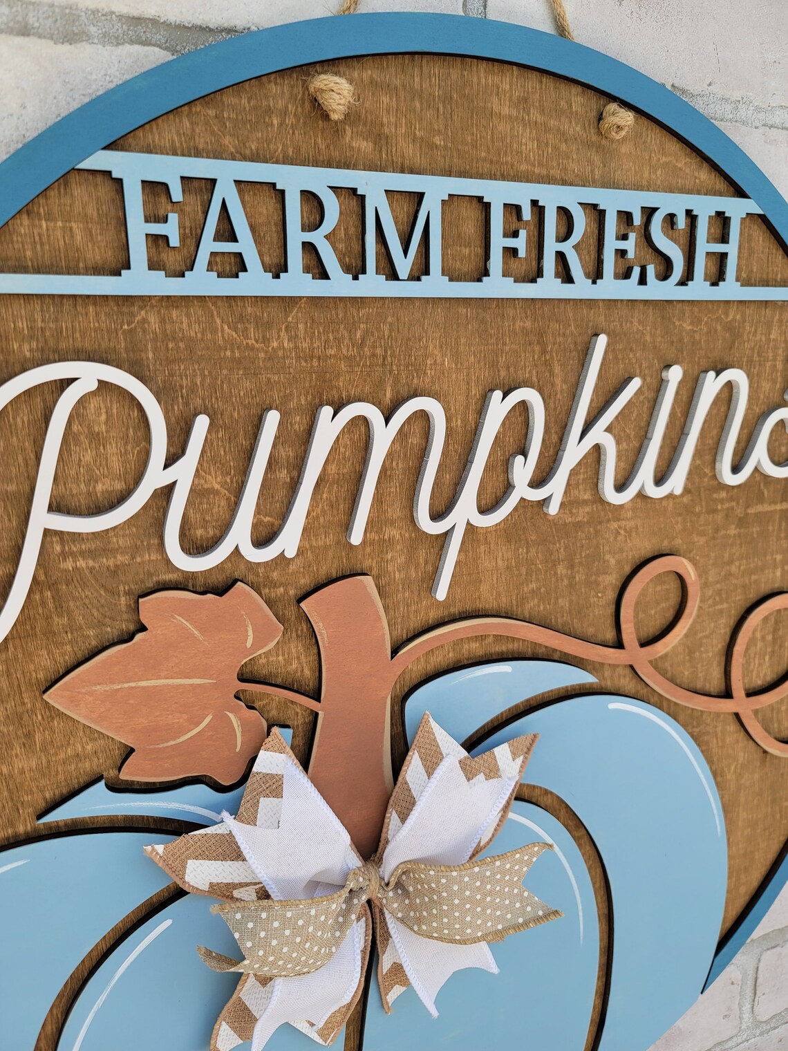 Farm Fresh Pumpkin Door Hanger Fall Door Hanger DIY - Etsy