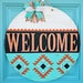 Aztec Welcome Door Hanger Everyday All Year Door Hanger Western Door ...