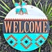 Aztec Welcome Door Hanger Everyday All Year Door Hanger Western Door ...