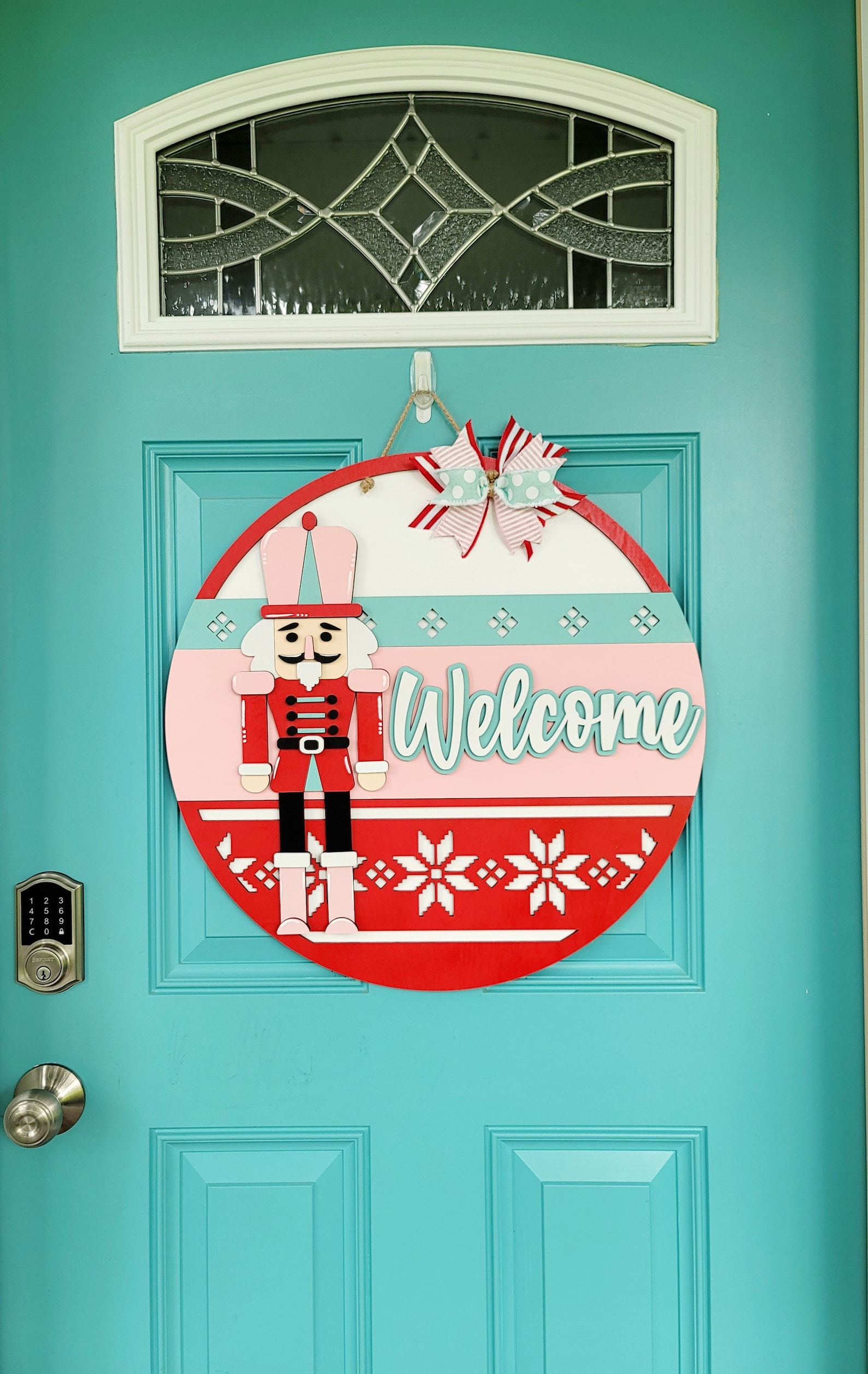 Nutcracker Door Hanger Retro Christmas Decor DIY Christmas - Etsy