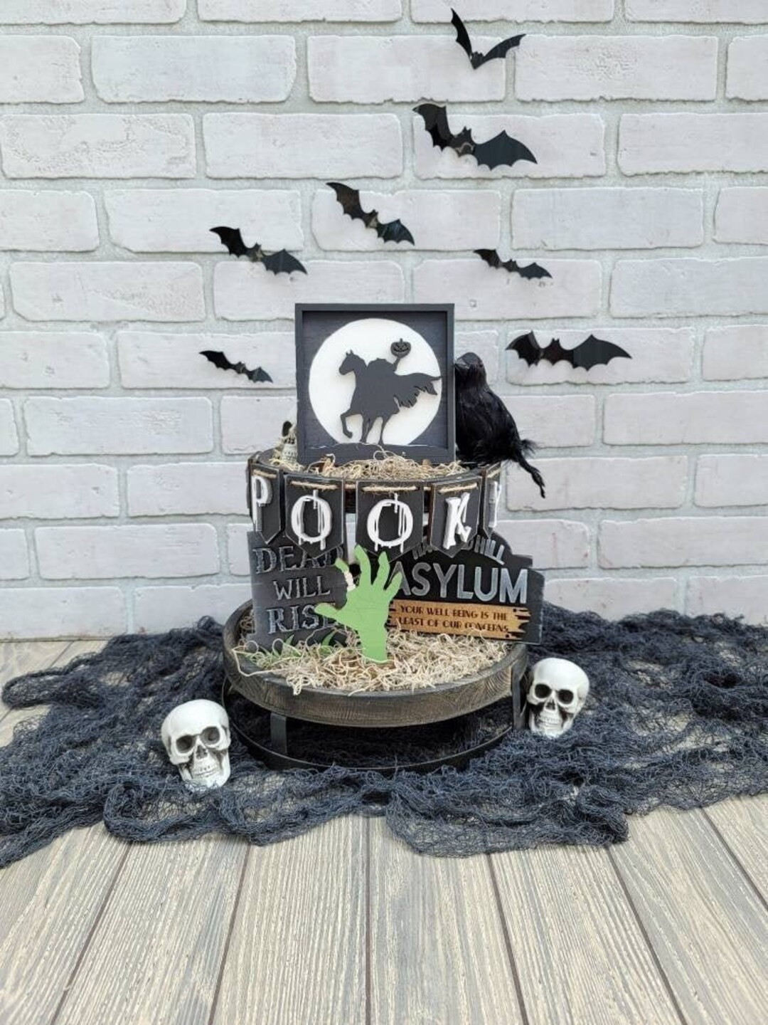 Spooky Tiered Tray Set | Halloween Tiered Tray | Set of 5 | DIY ...