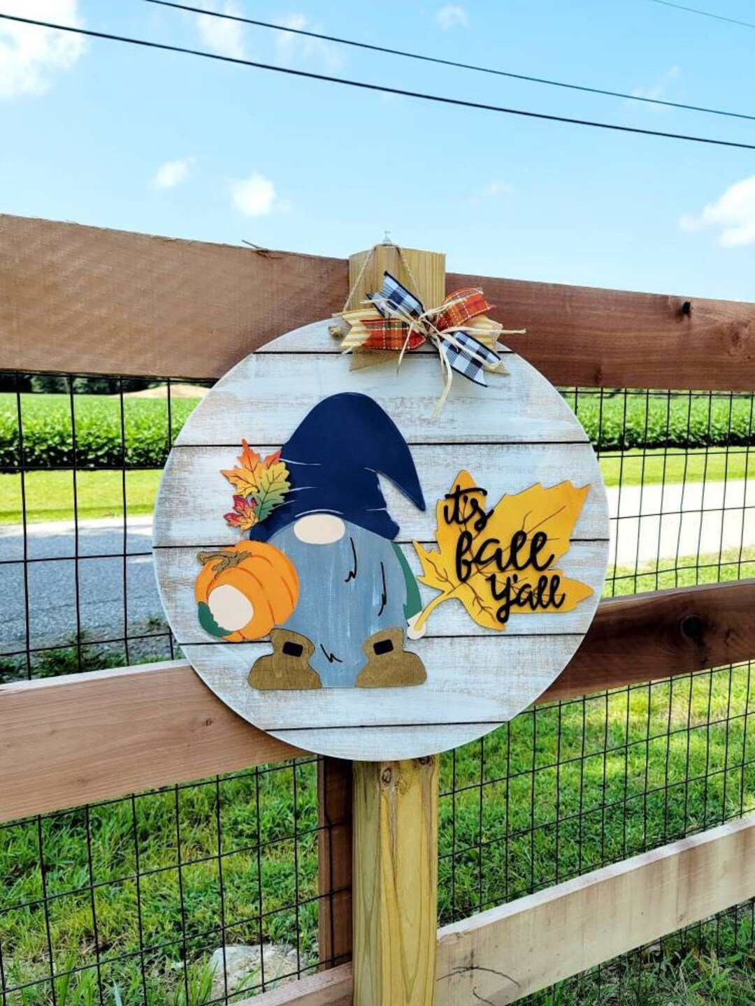 It's Fall Y'all Gnome Door Hanger | Fall Door Hangers | DIY Fall Gnome ...