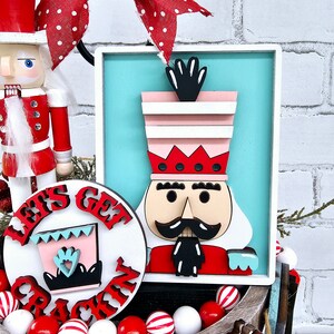 Nutcracker Tiered Tray Set | Christmas Tiered Tray Set | Set of 6 | DIY Nutcracker Tiered Tray ...