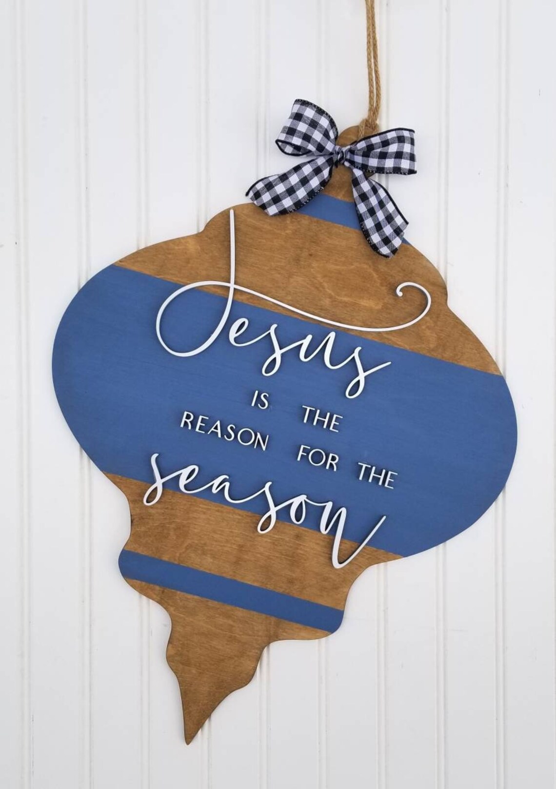 Jesus is the Reason for the Season Christmas Door Hangers | Etsy