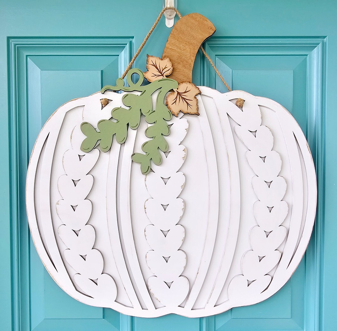 Sweater Pumpkin Door Hanger | Fall Door Hanger | DIY Fall Pumpkin Door ...
