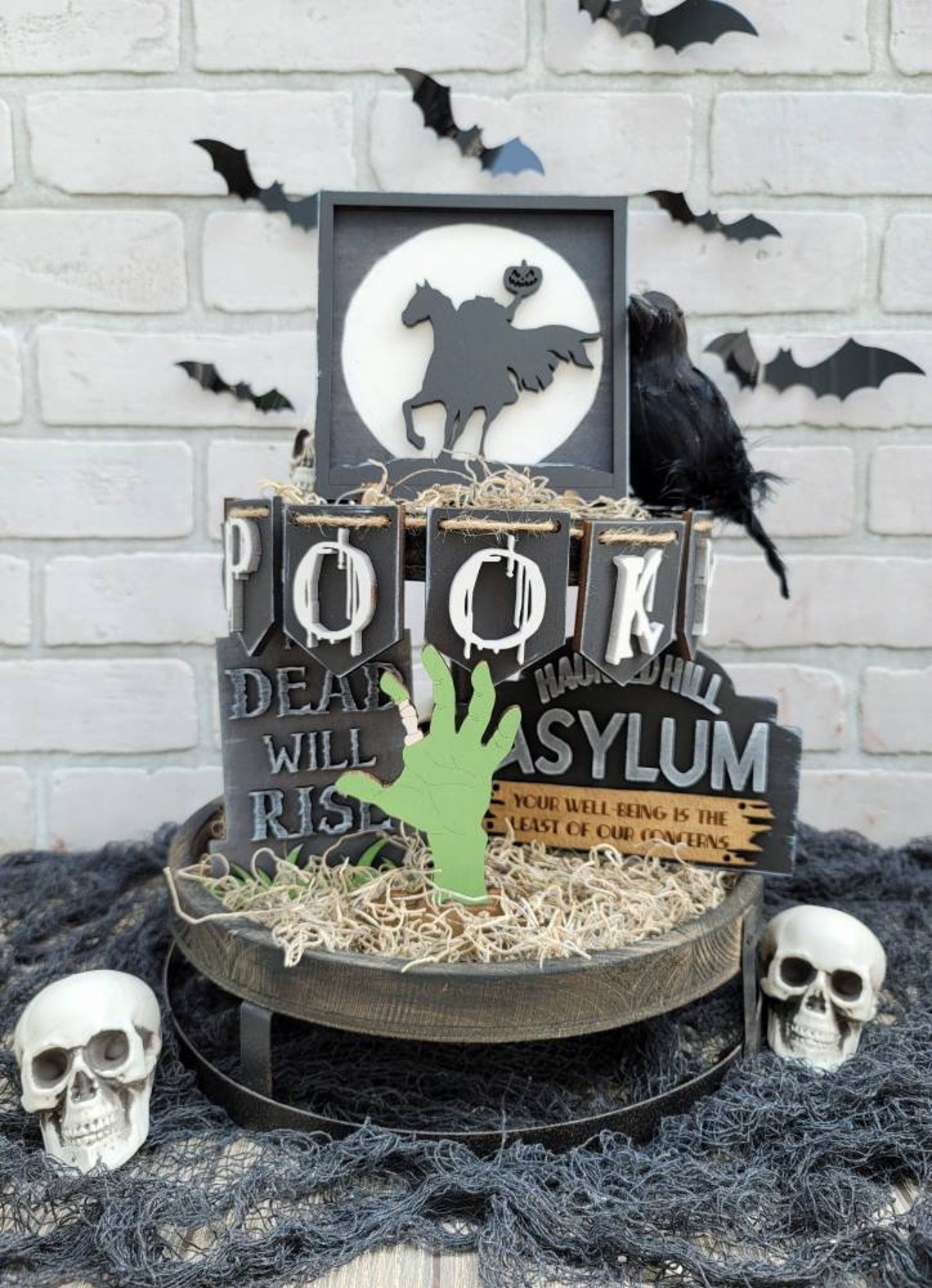 Spooky Tiered Tray Set | Halloween Tiered Tray | Set of 5 | DIY ...