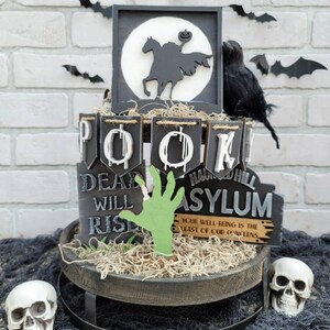 Spooky Tiered Tray Set | Halloween Tiered Tray | Set of 5 | DIY ...