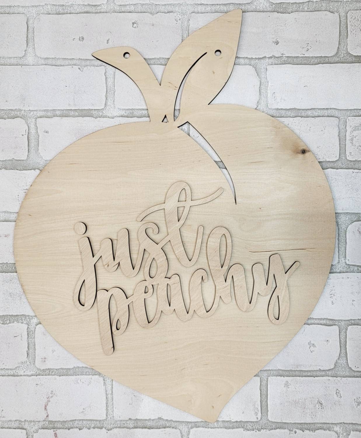 Just Peachy Peach Door Hanger Peach Door Decor DIY Peach - Etsy