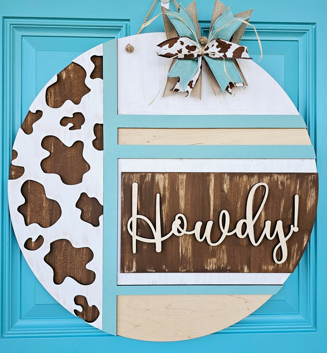 Howdy Door Hanger | Everyday All Year Door Hanger | Western Door Decor ...