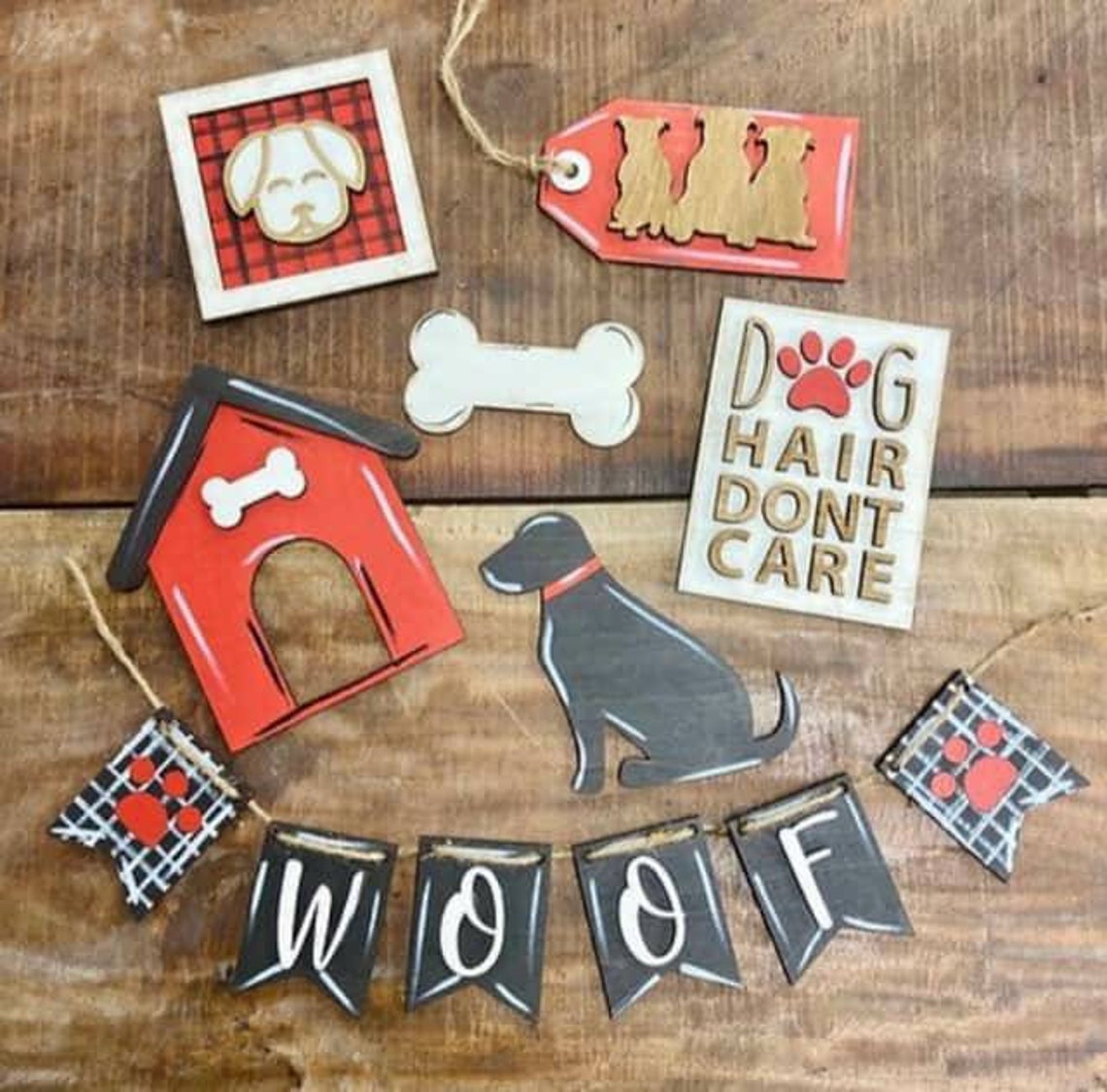 Dog Tiered Tray Set Tiered Tray Sets Pet Tiered Tray Dog - Etsy