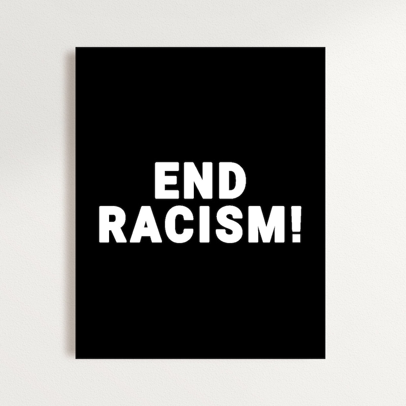 Anti Racism Posters - Etsy