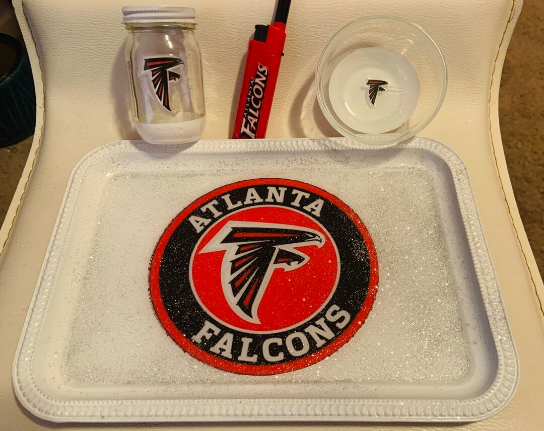 Atl Falcons Rolling Tray Set - Etsy