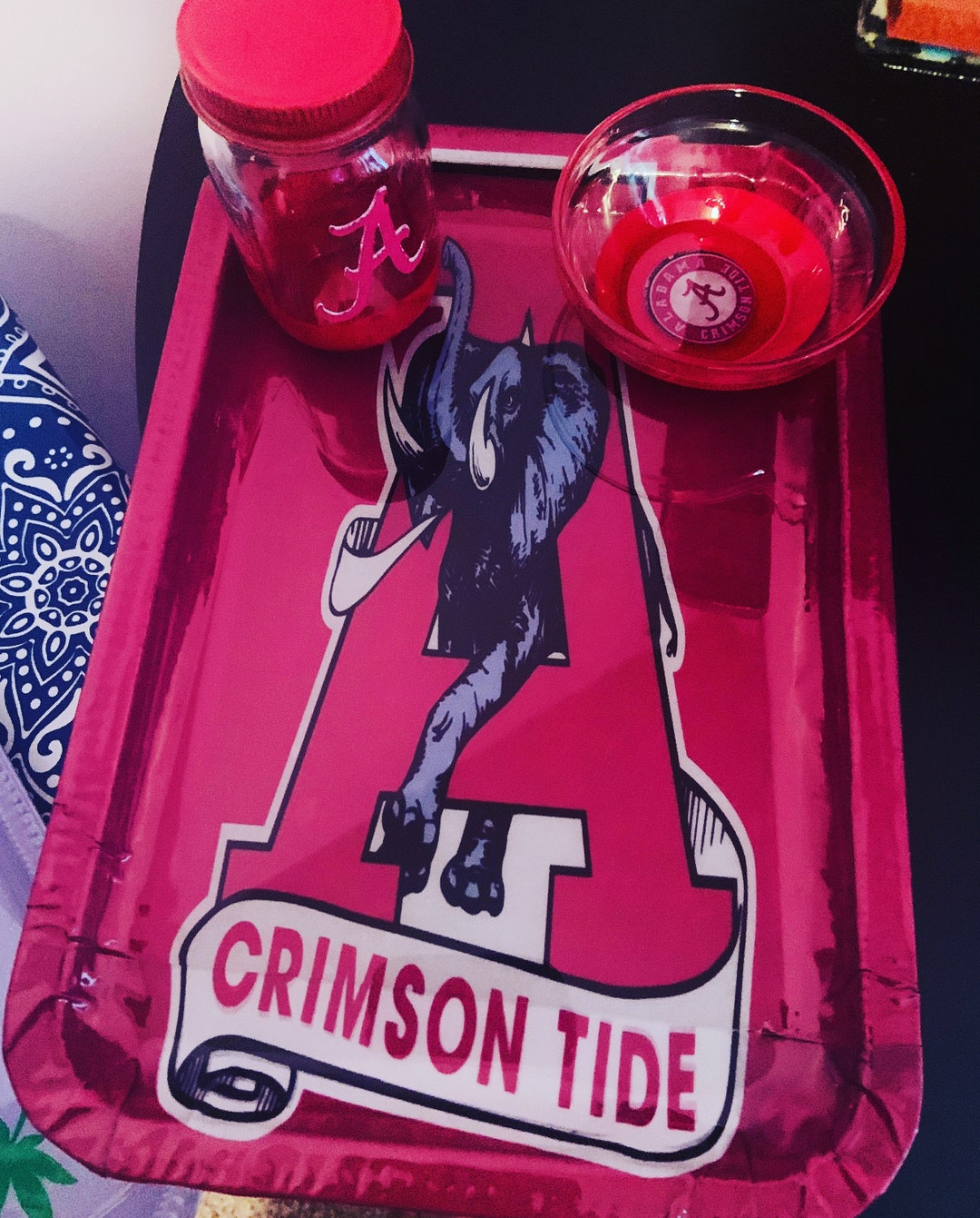 Alabama Rolling Tray Set - Etsy