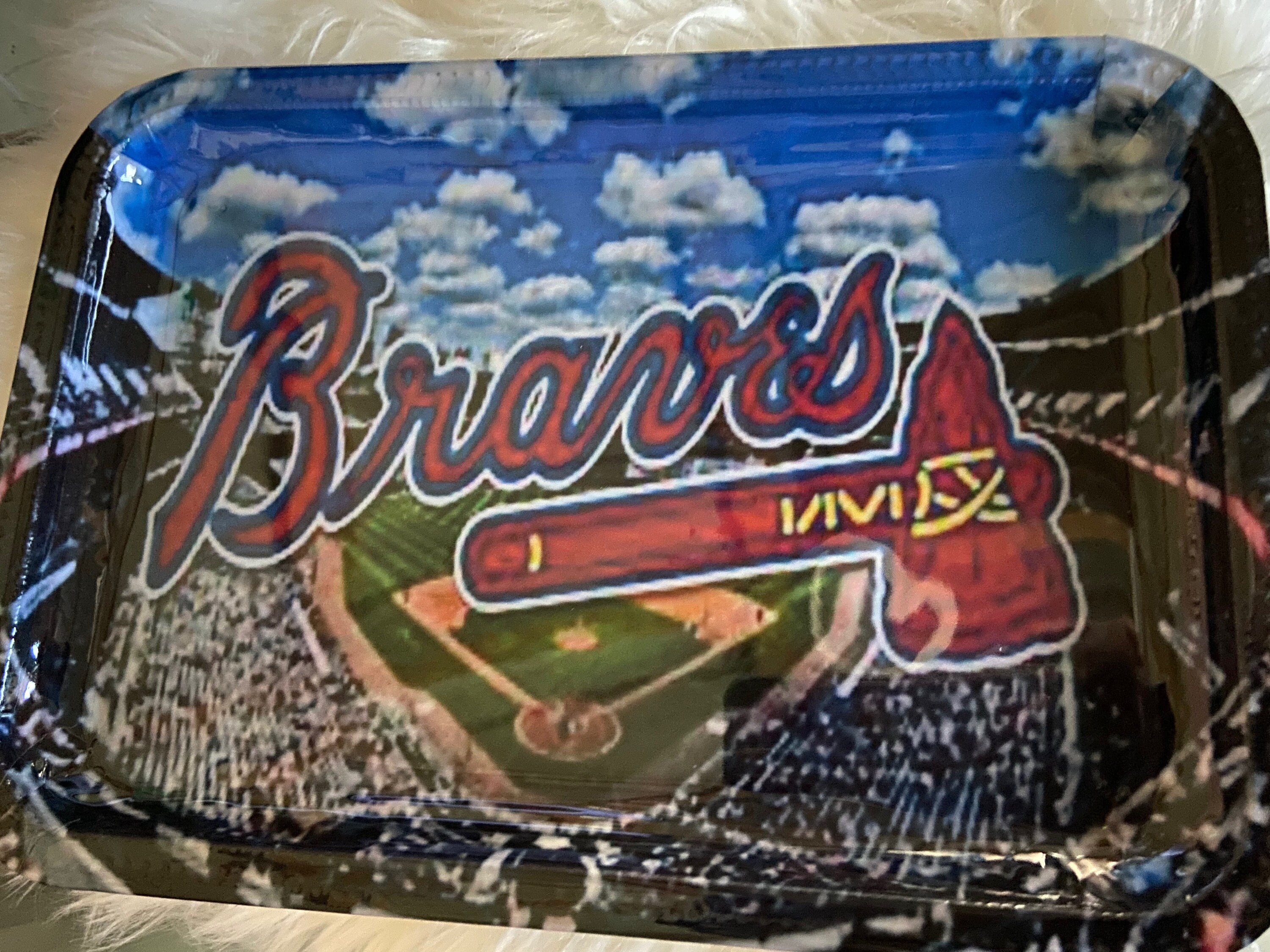 ATL Braves Rolling Tray Set - Etsy