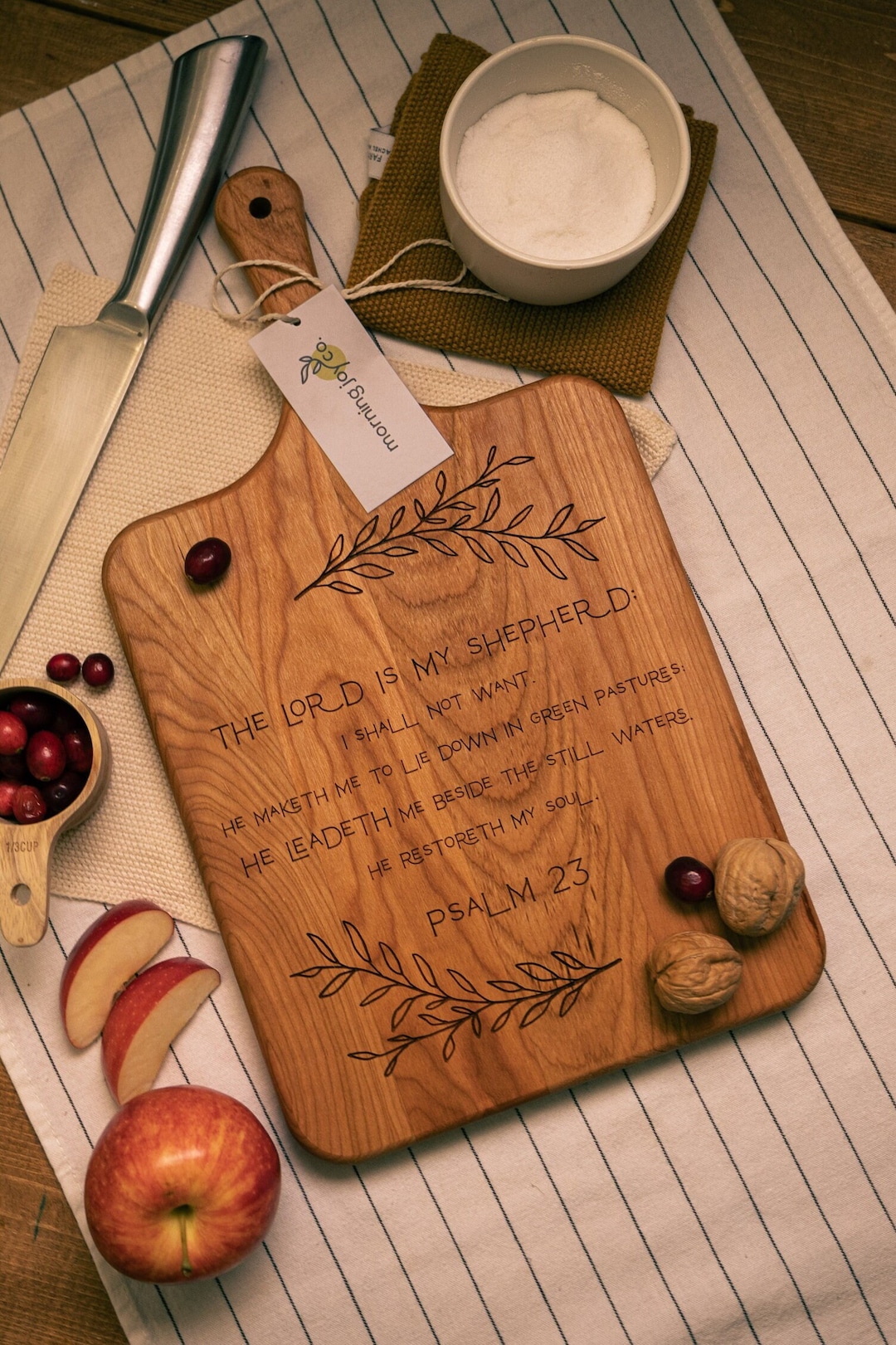 Engraved Bible Verse Cutting Board: Christian Charcuterie Board - Etsy