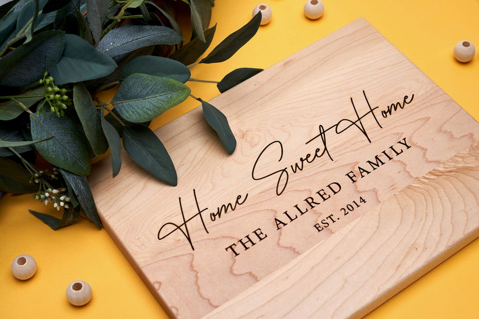 Home Sweet Home Custom Cutting Board: Personalized Realtor Gift - Etsy