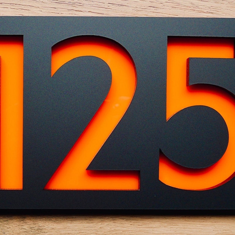 House Numbers Horizontal 12 - Etsy