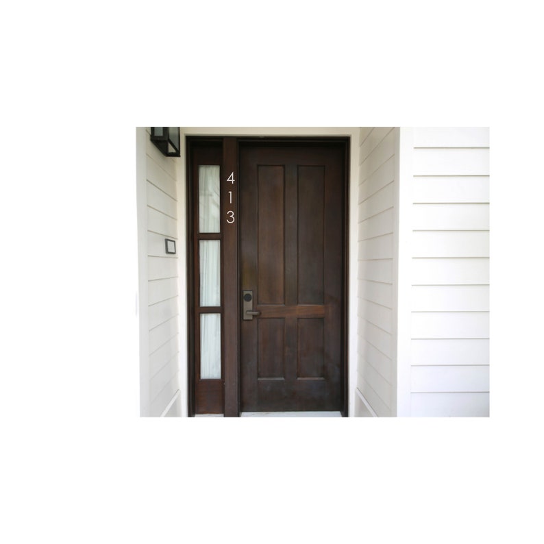 Narrow Modern House Numbers & Letters Home Address Mailbox - Etsy