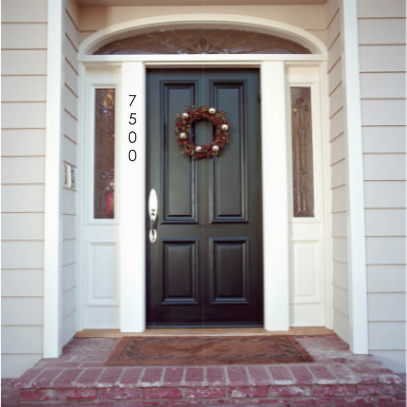 Modern Narrow House Numbers: Marine Grade HDPE Plastic Address Sign - Etsy