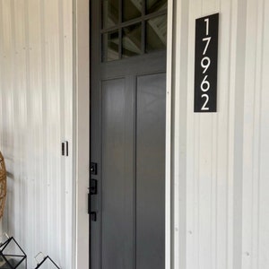 Five Number Vertical, Address Sign, Modern House Numbers, Address ...