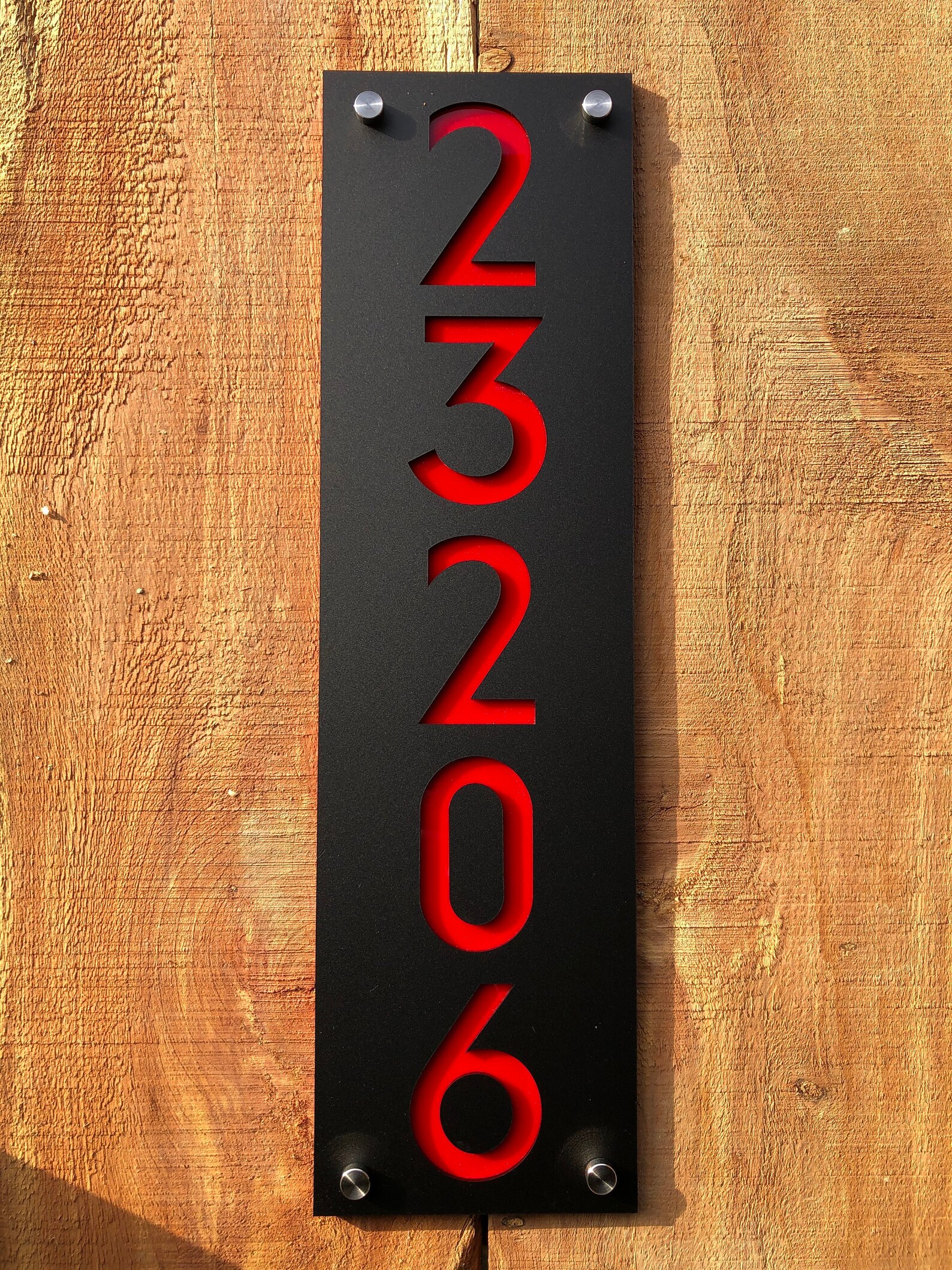 Five Number Vertical, Address Sign, Modern House Numbers, Address ...