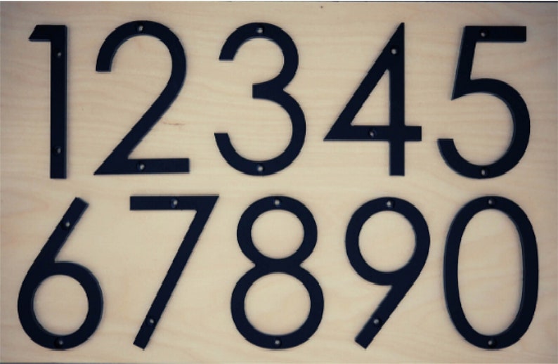 Narrow Modern House Numbers & Letters Home Address Mailbox - Etsy