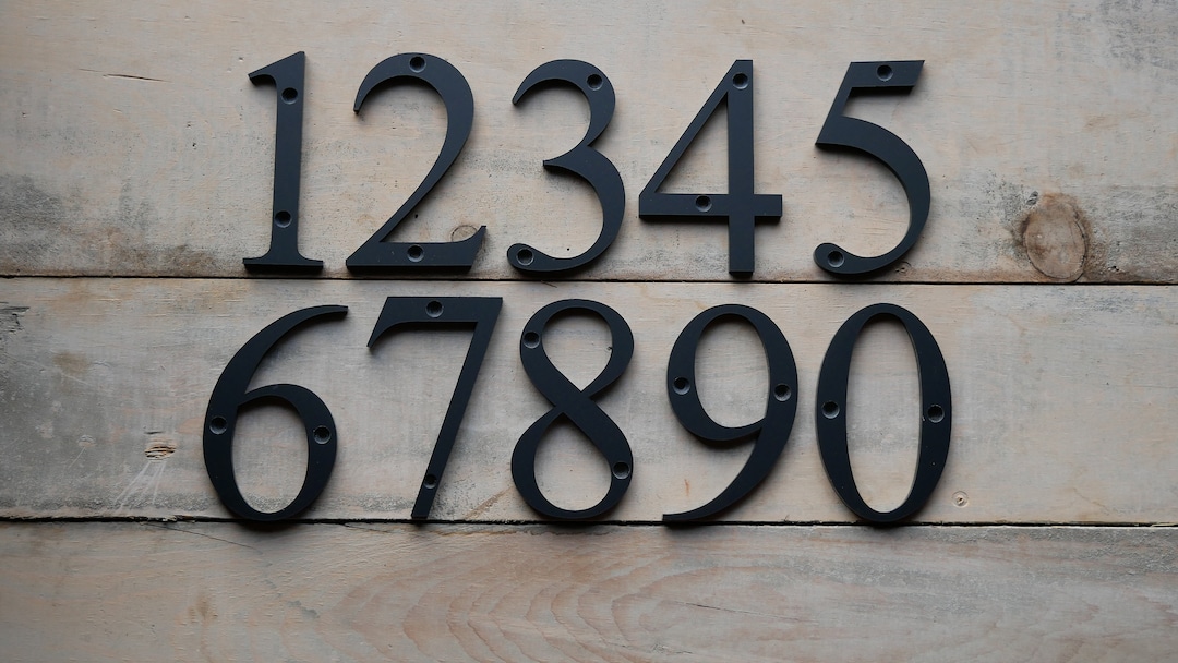 Traditional House Address Numbers & Letters, Home Address, Mailbox ...