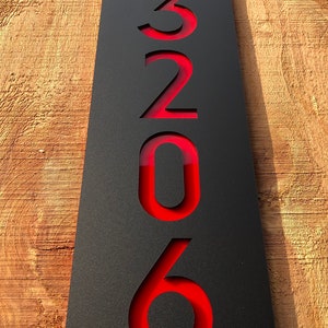 Five Number Vertical, Address Sign, Modern House Numbers, Address ...