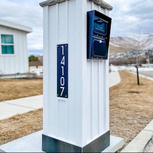 Five Number Vertical, Address Sign, Modern House Numbers, Address ...