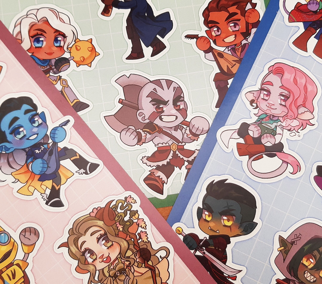 Critical Role Sticker Sheets - Etsy
