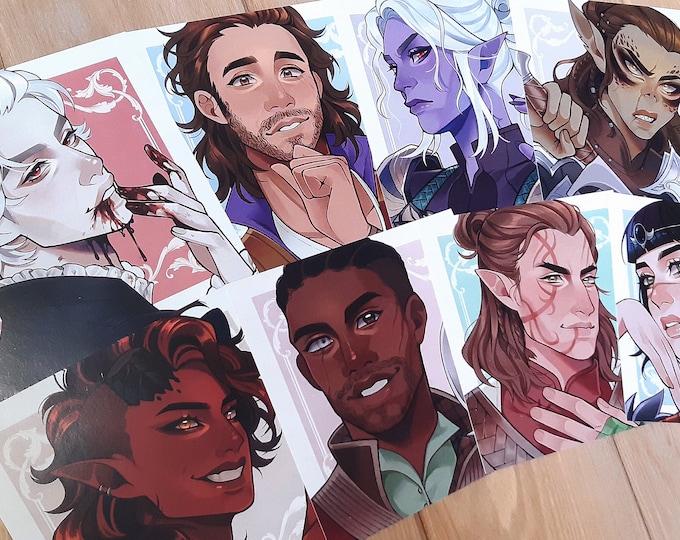 BG3 Companions Portrait Prints - Etsy