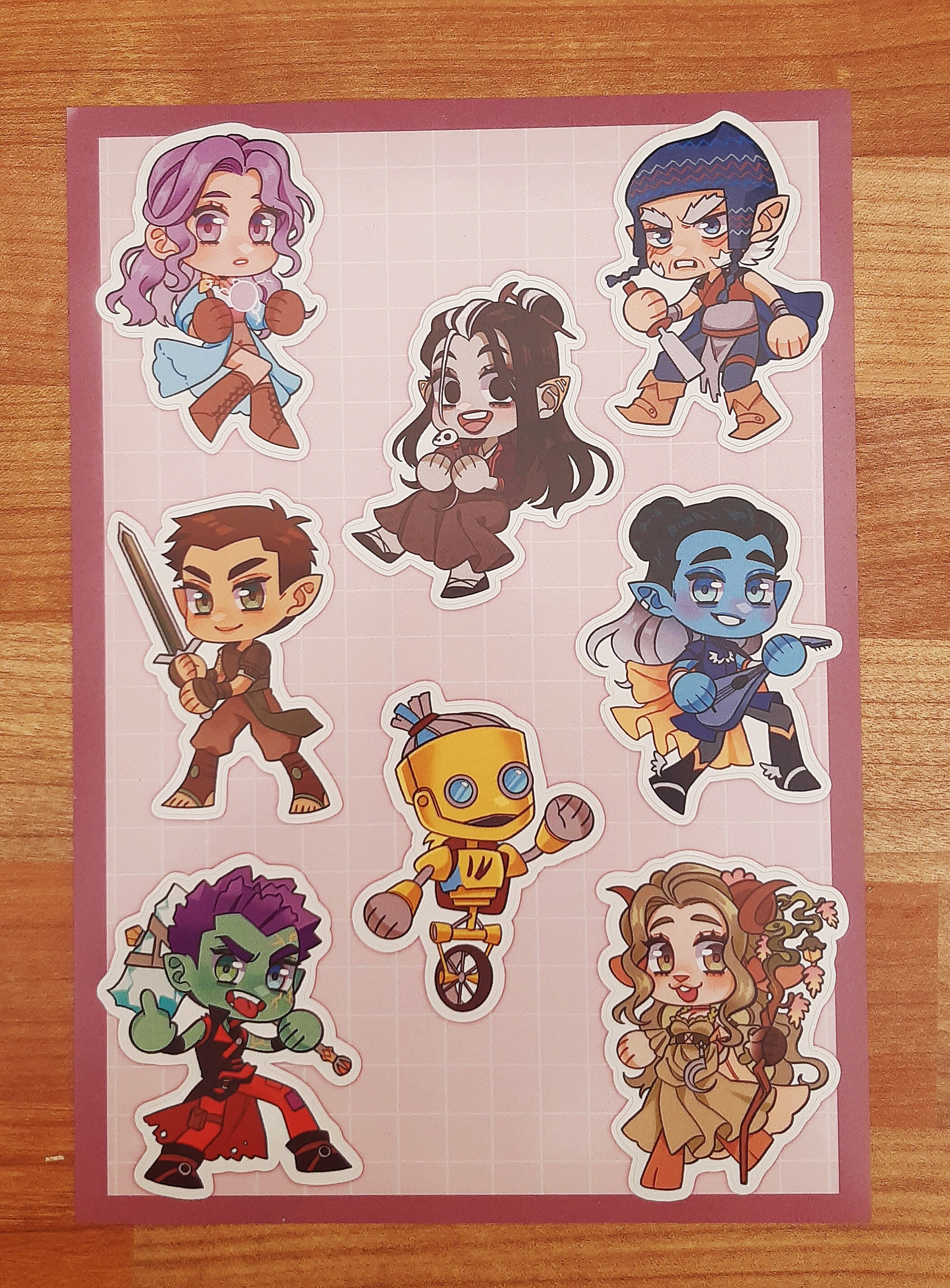 Critical Role Sticker Sheets - Etsy
