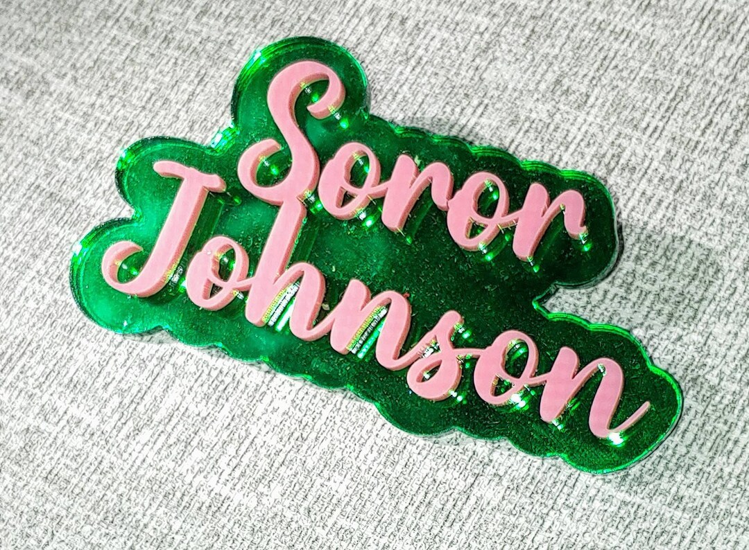Alpha Kappa Alpha Name Pin Last Name Pin Name Badge Lapel Pin AKA Pin ...