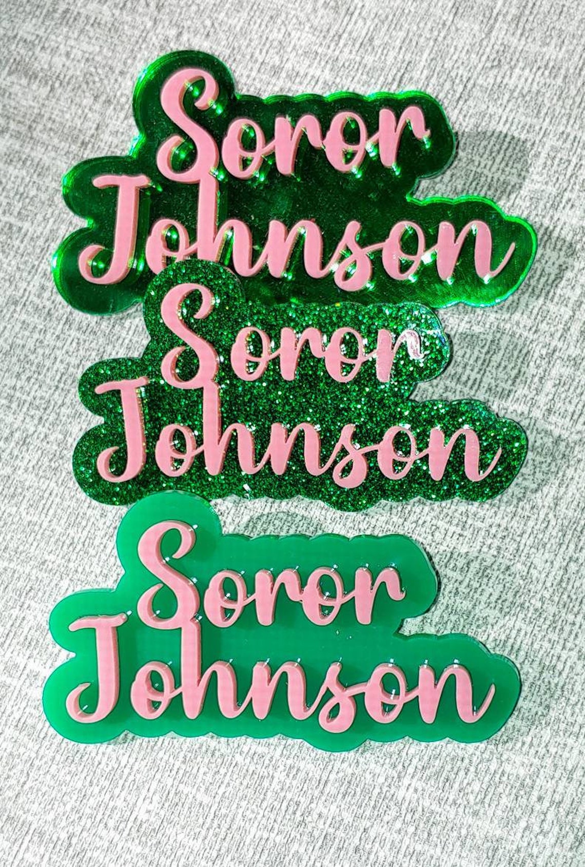 Alpha Kappa Alpha Name Pin Last Name Pin Name Badge - Etsy