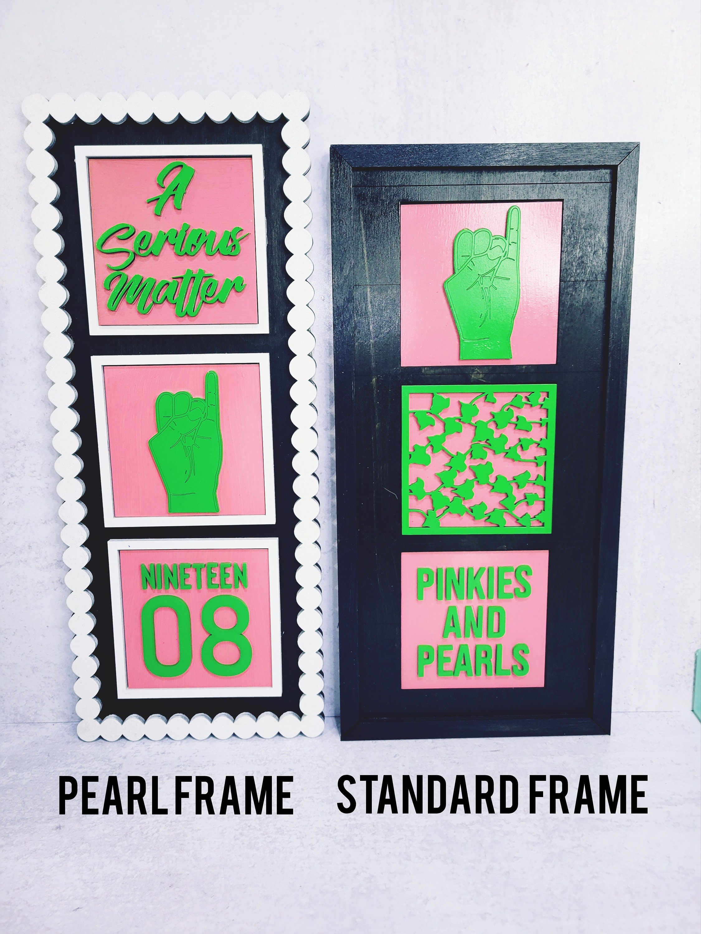AKA Leaning Frame: Interchangeable Panels, Crossing Gift - Etsy