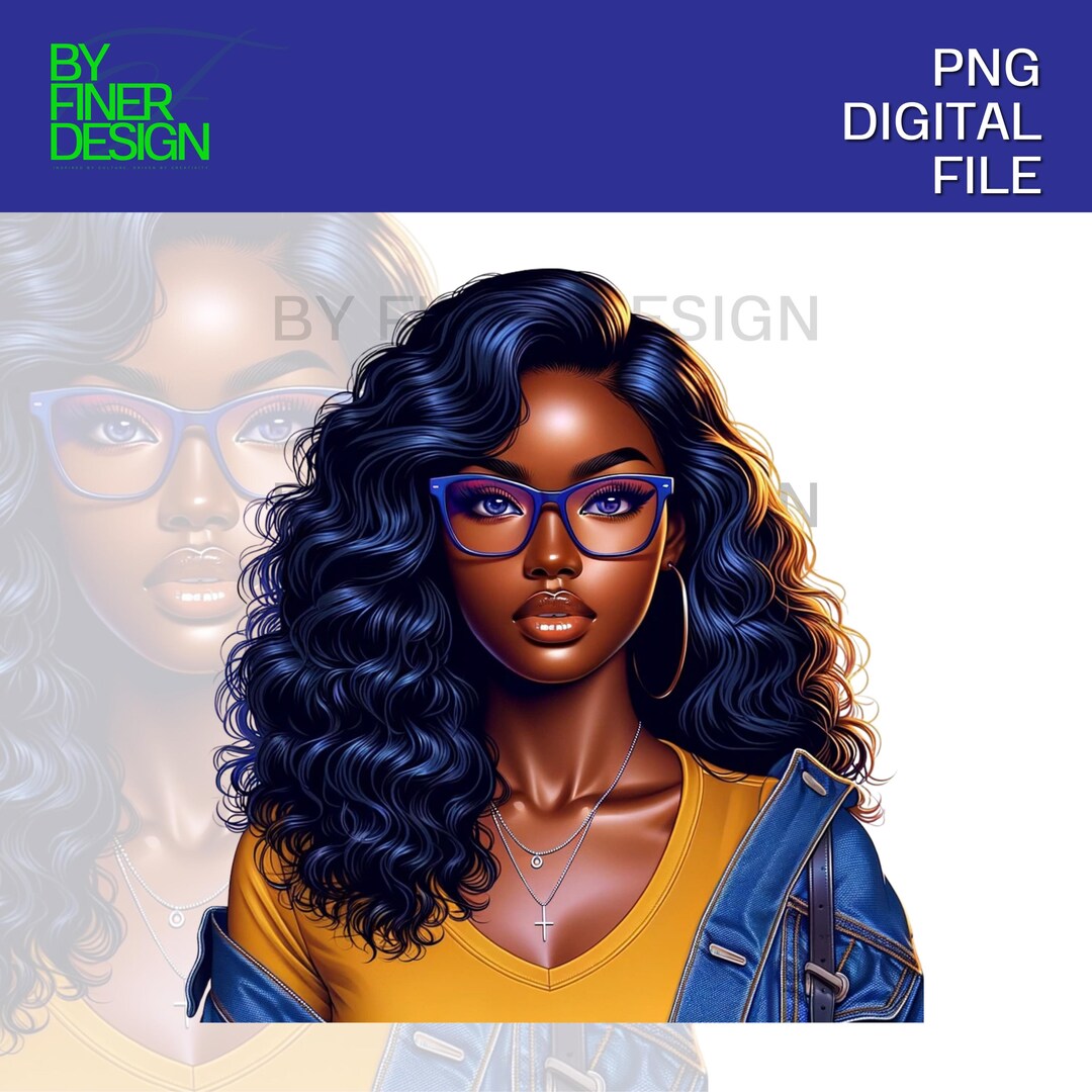 Imani PNG | Black Girl Clipart | Digital Download | Sgrho Chibi Doll ...