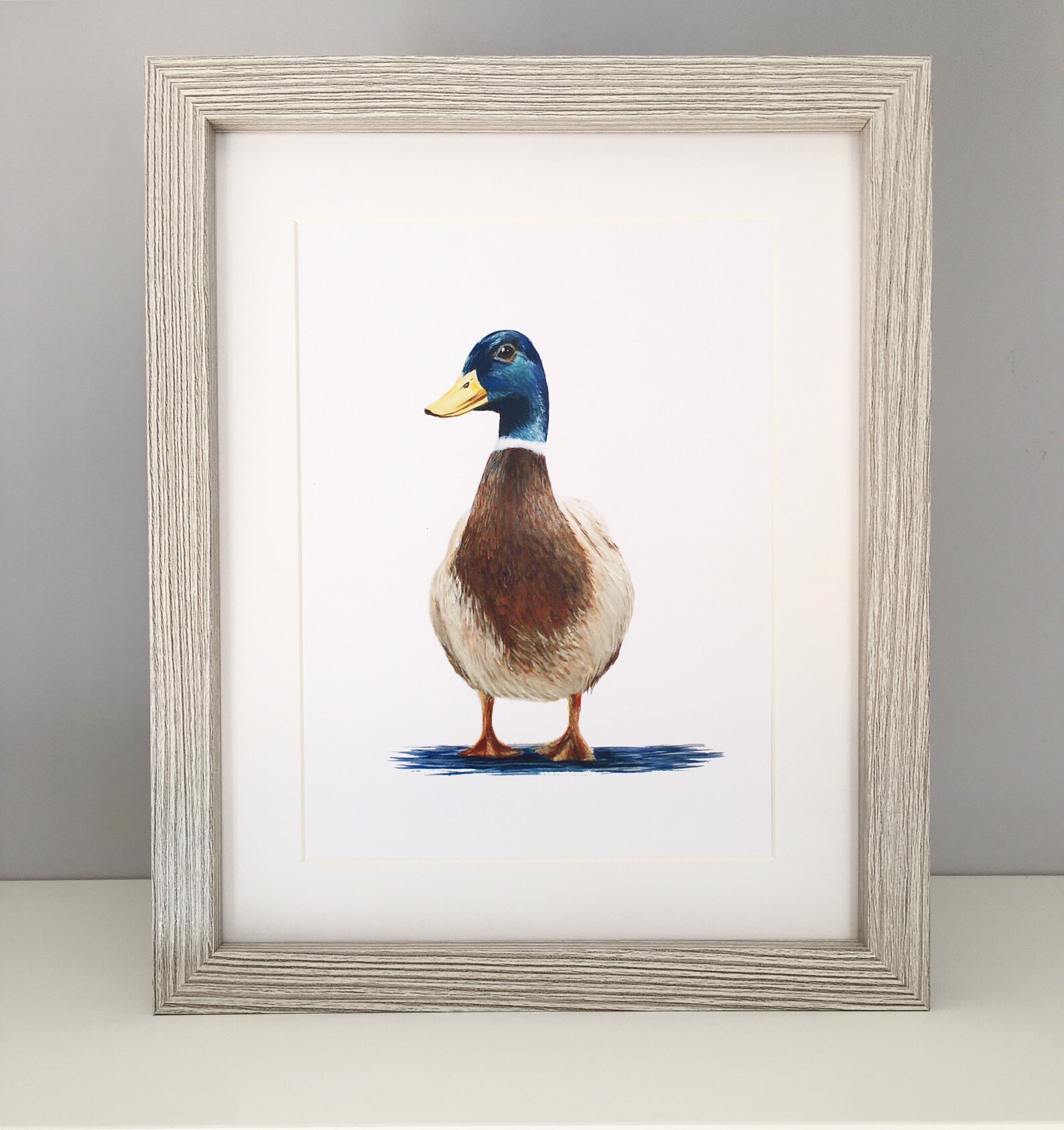 Mallard Duck Fine Art Print Acrylic Painting Print Northern - Etsy