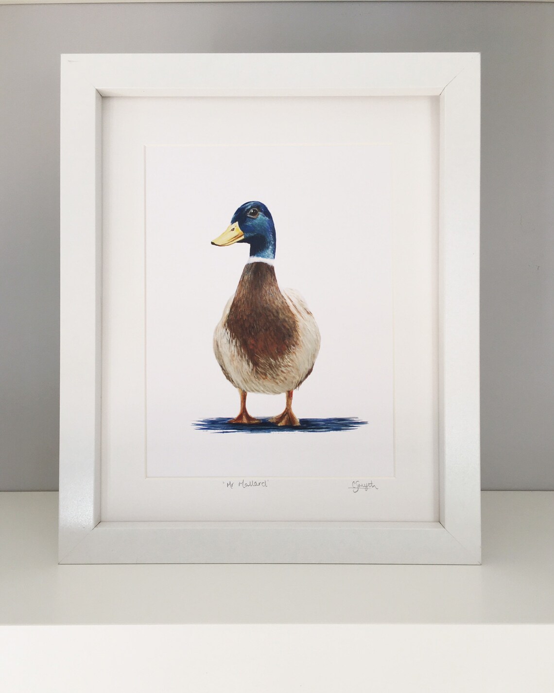 Mallard Duck Fine Art Print Acrylic Painting Print Northern - Etsy