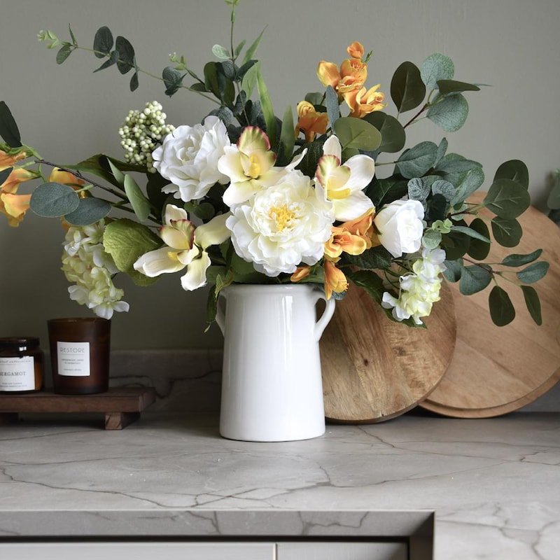 Plastic Flowers Arrangements - Etsy UK