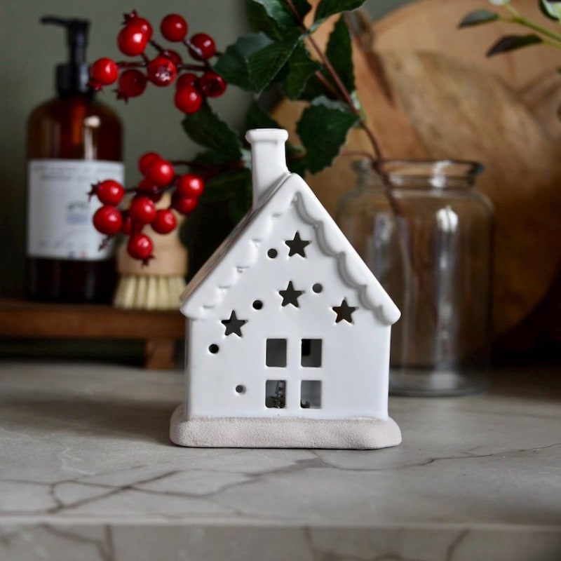 Ceramic Light up Houses - Etsy UK
