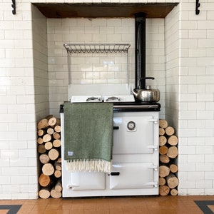 Olive Green Throw Gift Set | Emerald Coast Gift Box Fishbone Pure New ...