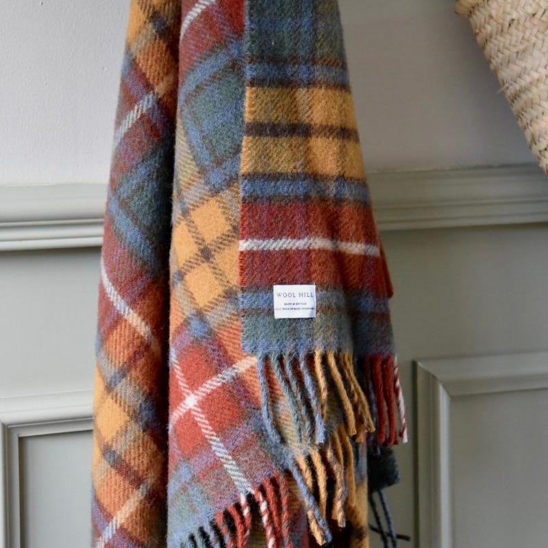 Red Blue Antique Blanket - Etsy