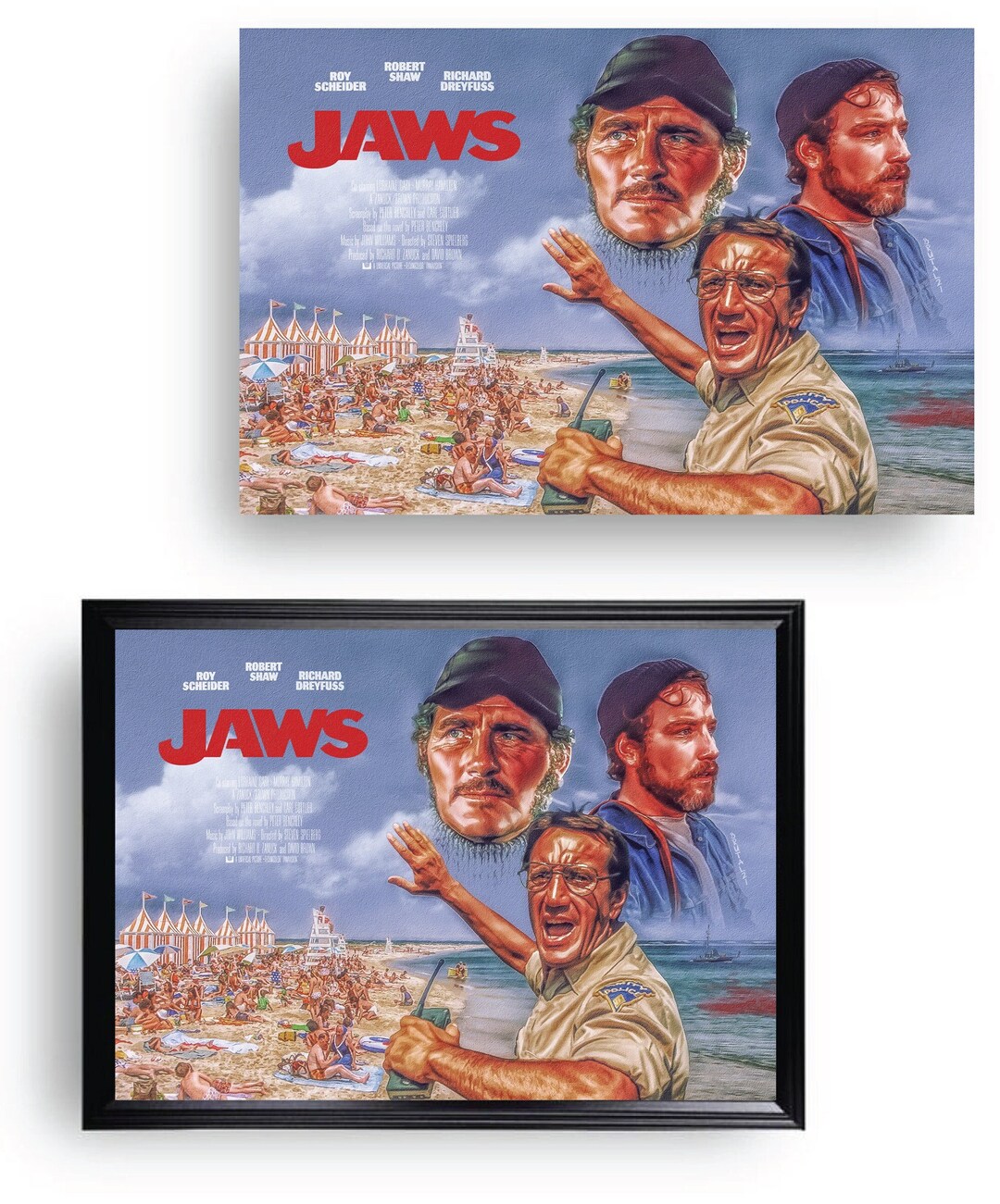 Jaws Original Style Movie Poster/print 12 X 18 - Etsy