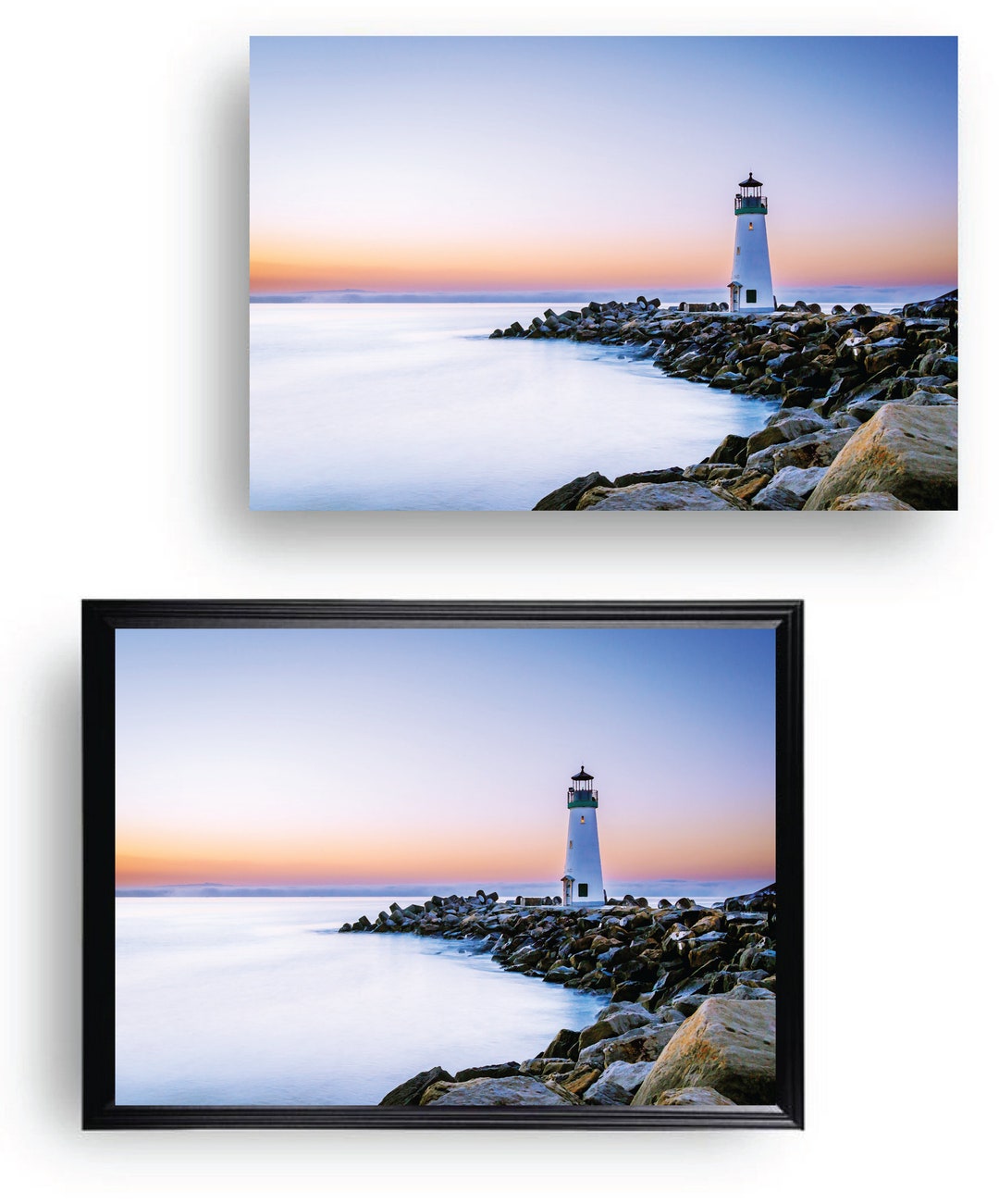 A New England Lighthouse Beautiful Large Print/poster - Etsy
