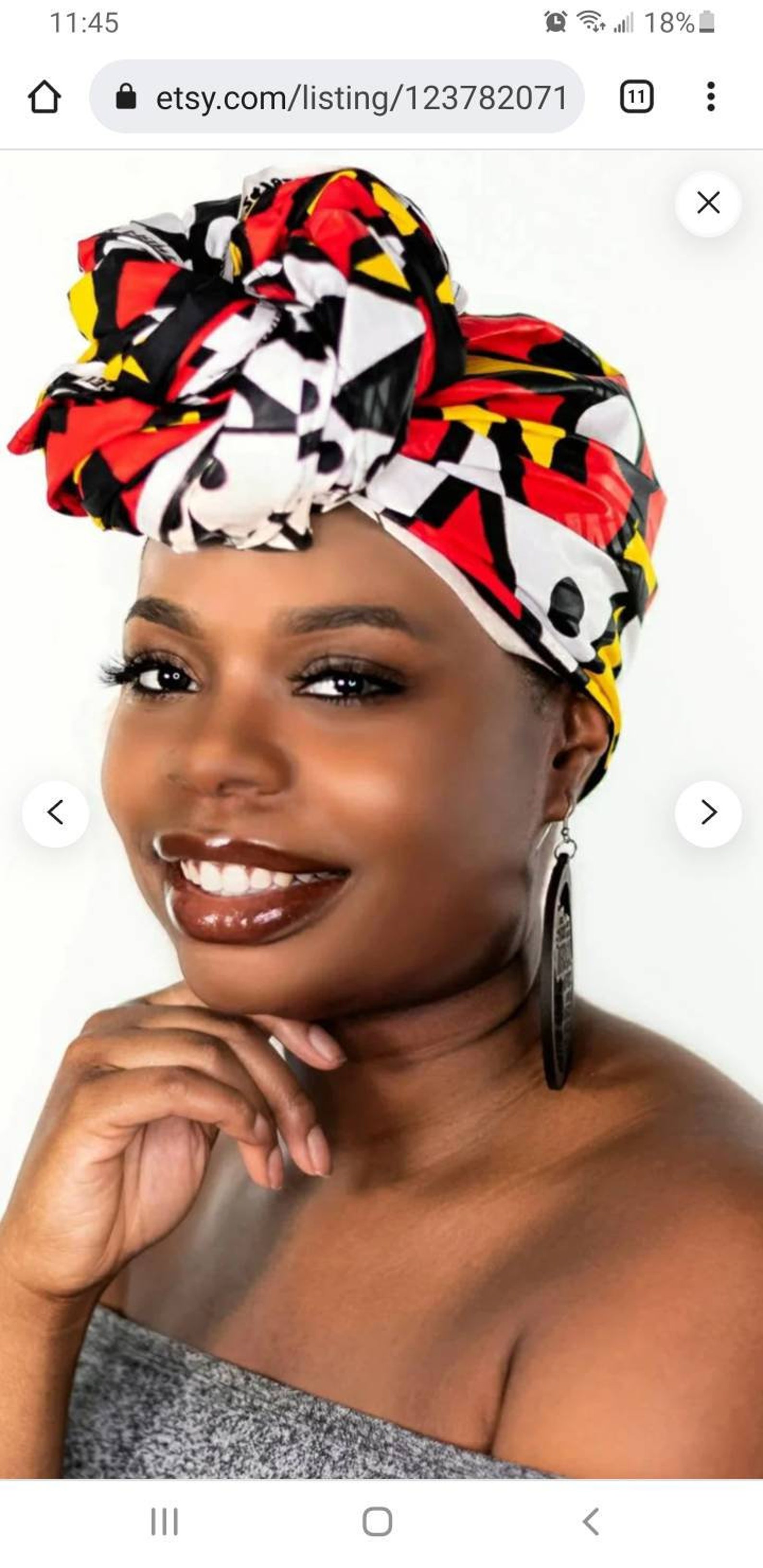Headwraphead Wrap Tribal Print African Printankarablack - Etsy