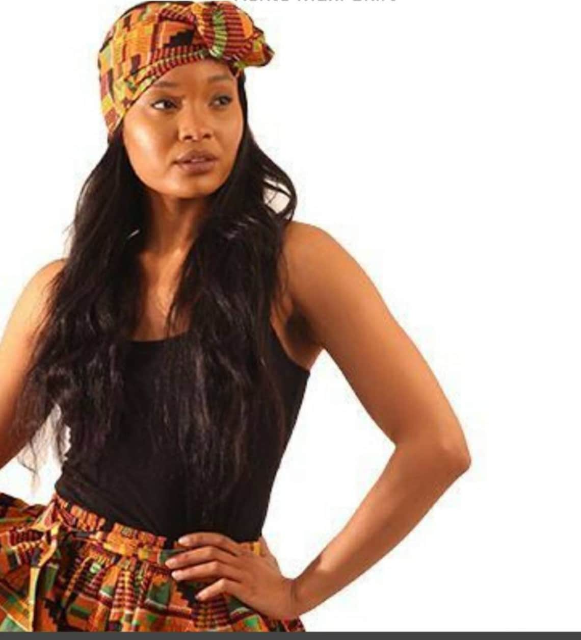 Headwraphead Wrap Tribal Print African Printankarablack - Etsy