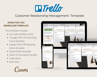 Trello Workflow Template - Etsy